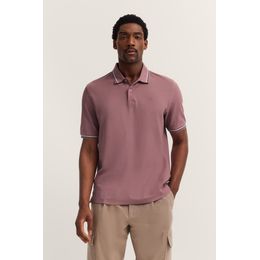 Bugatti Herren Poloshirt "Modern Fit", rosa, Gr. XL, unifarben, 100% Baumwolle, Shirts, Basic Essential aus Baumwolle