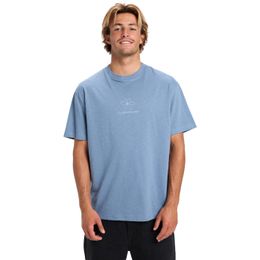 Quiksilver Herren T-Shirt "Cl Skipping Stones", blau, Gr. L, 100% Baumwolle, Shirts