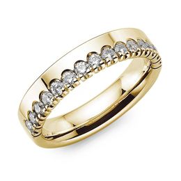 Phoenix PH&Ouml;NIX Damen Trauring "Schmuck Geschenk Partnerring Ehering Goldring", 60,mit Zirkonia, Gelbgold 333, 4mmgelbgoldfarben, kristallwei&szlig;, Gelbgold 333,