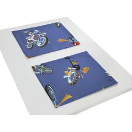 Platzset WIRTH, B:40cm L:30cm, blau, Obermaterial: 100% Polyester, Platzsets, "Looney", Warner Bros.