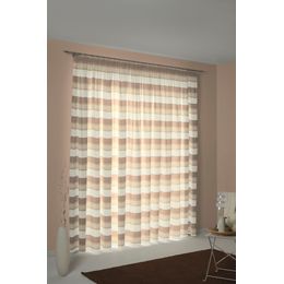 Vorhang WIRTH, B:135cm H:245cm, beige, Baumwolle, Polyester, Wohnzimmer, Gardinen, "Menorca"