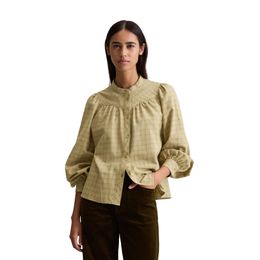 Marc O'Polo Damen Langarmbluse "in softer Flanell-Qualit&auml;t", gr&uuml;n, Gr. XL, MARC O'POLO DENIM, kariert, Obermaterial: 100% Baumwolle, Blusen