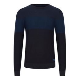 Blend Herren Strickfleece-Pullover "Strickpullover BHNapinoa", blau, Gr. XXL, Obermaterial: 100% Baumwolle CO., Pullover