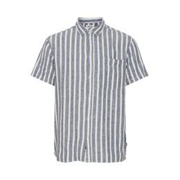 !Solid SOLID Herren Kurzarmhemd "Kurzarmhemd SDFried", blau, Gr. L, Obermaterial: 58% Leinen LI. 42% Viskose CV., Hemden