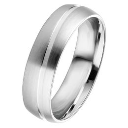 DOOSTI Damen Trauring "Schmuck Geschenk Silber 925 Trauring Ehering Partnerring LIEBE", 54, ohne Brillanten, Silber 925 (Sterlingsilber), 6mm,
