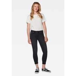 Mavi Damen R&ouml;hrenjeans "LEXY", schwarz, Gr. 28, 80% Baumwolle, 17% Polyester, 3% Elasthan, Jeans, Cropped Super Skinny Jeans