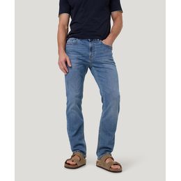 Herren Straight-Jeans "Rando Dicke N&auml;hte", blau, Gr. 33, Pioneer Authentic Jeans, Denim/Jeans, Obermaterial: 99% Baumwolle, 1% Elasthan, Jeans