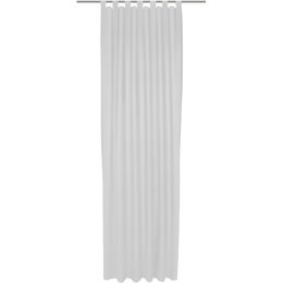 Vorhang WIRTH, B:132cm H:245cm, wei&szlig;, Jacquard, Polyester, Wohnzimmer, Gardinen, "Umea"