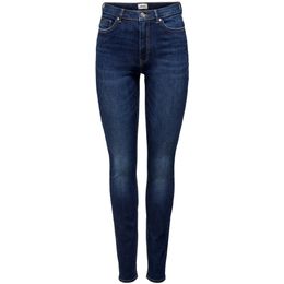 Only Damen Skinny-fit-Jeans "ONLPAOLA &ndash; Extra-eng geschnittene Jeans mit figurformender Silhouette", blau, Gr. S, unifarben, Denim/Jeans,