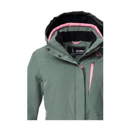 Killtec Damen Skijacke "KSW 25 WMN SKI JCKT", gr&uuml;n, Gr. 42, Obermaterial: 100% Polyester;Futter: 100% Polyester;F&uuml;llung: 100% Polyester, Jacken,