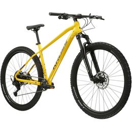 KROSS Mountainbike "Hardtail Level 4.0", 56cm, 29 Zoll (73,66cm) hinten: 29 Zoll (73,66cm), gelb, Fahrr&auml;der