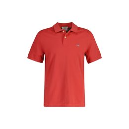 Gant Herren Poloshirt "Poloshirt Regular Shield Pique Polo 1er Pack", rot, Gr. 4XL, Obermaterial: 100% Baumwolle CO., Shirts