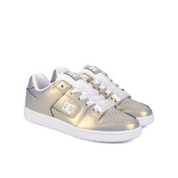DC Shoes Damen Sneaker "Manteca 4 LX", Gr. 6, gold, Obermaterial: Leder (Kuh) / Futter: Textil / Außensohle: Gummi, Schuhe