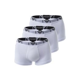 Emporio Armani Herren Boxershorts "Boxershort 3er Pack", Gr. L, weiß, Obermaterial: 95% Baumwolle CO. 5% Elasthan EL., Unterhosen