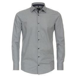 Venti Herren Businesshemd "Venti Businesshemd Langarm Print", gr&uuml;n, Gr. 38, bedruckt, 100% Baumwolle, Hemden