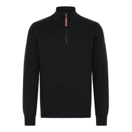 Blend Herren Troyer "Troyer BHFintos", schwarz, Gr. M, Obermaterial: 70% Baumwolle CO recyc.. 30% Polyester Pol. recyc.., Pullover