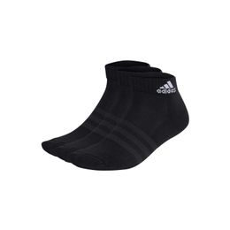 Herren Kurzsocken "Socken Cushioned Sportswear Ankle 3er Pack", adidas originals, Gr. 40, schwarz, Obermaterial: 62% Baumwolle CO. 34% Polyester PES.