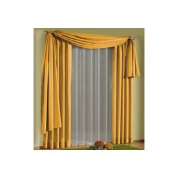 Gardine WIRTH, B:135cm H:225cm, gelb, Polyester, Wohnzimmer, Gardinen, "Daria"