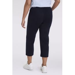 KjBRAND Damen Culotte "Schlupfhose Susie Culotte in 7/8 L&auml;nge", blau, Gr. 44, Jersey, Obermaterial: 50% Polyester, 45% Viskose, 5% Elasthan, Hosen,