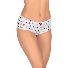 TRIGEMA Damen Schlüpfer "TRIGEMA Hüft-Pants mit Elastikbund und Schleifchen", Gr. XL, weiß, 95% Baumwolle, 5% Elasthan, Unterhosen