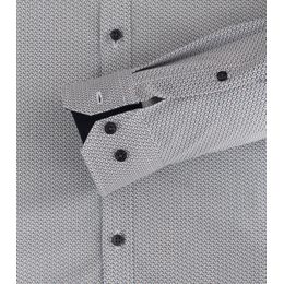 Venti Herren Businesshemd "Venti Businesshemd Langarm Print", braun, Gr. 37, bedruckt, 97% Baumwolle, 3% Elasthan, Hemden