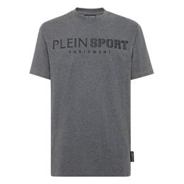 Plein Sport Herren T-Shirt "Statement", grau, Gr. S, Obermaterial: 100% Baumwolle, Shirts