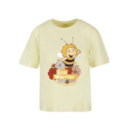 F4NT4STIC Damen T-Shirt "Die Biene Maja Eco Warrior Heroes of Childhood", gelb, Gr. S, Obermaterial: 100% Baumwolle, Shirts, Nostalgie, Retro, Heroes