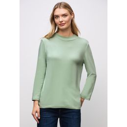 Street One Damen 3/4-Arm-Shirtpale mint gr&uuml;n, Gr. 38, unifarben, Web, 50% Baumwolle, 50% Modal, Shirts, mit 3/4 &Auml;rmeln