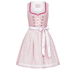 N&uuml;bler N&Uuml;BLER Damen Dirndl "Dirndl mini Lina", rosa, Gr. 38, Obermaterial: 100% Polyester PES., Kleider