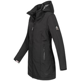 Damen Softshelljacke "Alessia", schwarz, Gr. 4XL, Alessandro Salvarini, Obermaterial: 96% Polyester, 4% Elasthan; Innenseite: 100% Polyester, Jacken,