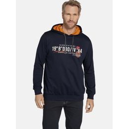 Jan Vanderstorm Herren Kapuzensweatshirt "Sweatshirt JORRIT", blau, Gr. L, Obermaterial: 100% Baumwolle CO., Sweatshirts