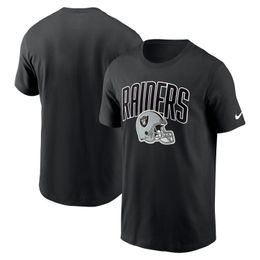 Nike Damen T-Shirt "Nike T-Shirt Las Vegas Raiders Nike Essential Team", schwarz, Gr. L, 100% Baumwolle, Shirts