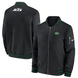 Nike Kinder Bomberjacke "Nike Jacke New York Jets Nike Bomber", schwarz, Gr. XXL, 100% Polyester, Jacken