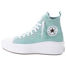 Converse M&auml;dchen Sneaker "CHUCK TAYLOR ALL STAR MOVE PLATFORM", Gr. 38,5vernal pool, wei&szlig;, schwarz, Textil, Schuhe