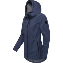 Ragwear Damen Kurzmantel "Zuzka Sport", blau, Basic, Gr. XXXL, Obermaterial: 100% Polyester; Innenfutter: 100% Polyester, M&auml;ntel, Wasserdichter