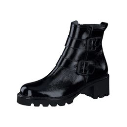 Paul Green Damen Stiefelette "Paul Green Stiefelette Leder", Gr. 38,5, schwarz, Leder, Schuhe