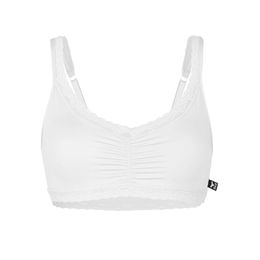 like it! LIKE IT Damen Soft-BH "Soft BH Olivia", Gr. M, wei&szlig;, Stoff, Obermaterial: 92% Polyamid PA. 8% Elasthan EL., BHs