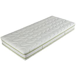 Kaltschaummatratze Alina, B:80cm H:27cm L:200cm, wei&szlig;, Bezug: 60% Polyester, 40% Viskose. Steppf&uuml;llung: 100% Polyester, Matratzen, "Harmonie KS 24",