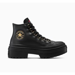 Converse Damen Winterstiefel "CHUCK TAYLOR ALL STAR LUGGED HEEL CC", Gr. 39schwarz, schwarz, gold, Textil, Schuhe, Winterschuhe, Winterboots,