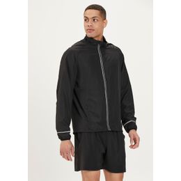Endurance Herren Laufjacke "Lessend", schwarz, Gr. M, unifarben, 100% Polyester, Jacken, mit reflektierenden Elementen