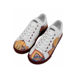DOGO Damen Sneaker "Ace Low-Top Sneaker India Damen Sneaker", Gr. 37, bunt, Lederimitat, Schuhe, Handgefertigt