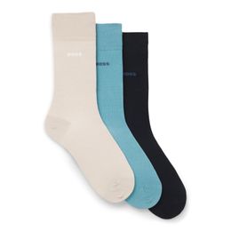 Socken BOSS "3P RS Uni", Damen, Gr. 39-42, open miscellaneous 962, Baumwollmischung, elastisch, Socken