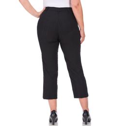 KjBRAND Damen 7/8-Hose "BEA 7/8", schwarz, Gr. 42, Web, Obermaterial: 47% Baumwolle, 45% Polyester, 6% Viskose, 2% Elasthan, Hosen, b&uuml;gelfrei