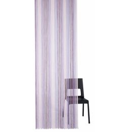 Weckbrodt-Gardinen Fadenvorhang WECKBRODT, B:98cm H:160cm, lila, Polyester, Gardinen, "Leon", Fadengardine, Insektenschutz, transparent, k&uuml;rzbar, Store