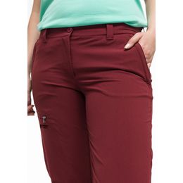 Maier Sports Damen Funktionshose "Lulaka 7/8", rot, Gr. 36, 90% Polyamid, 10% Elasthan, Hosen, Damen Wanderhose, atmungsaktive und elastische