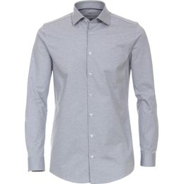 Venti Herren Businesshemd "Venti Businesshemd Langarm uni", blau, Gr. 41, unifarben, 89% Baumwolle, 11% Elasthan, Hemden
