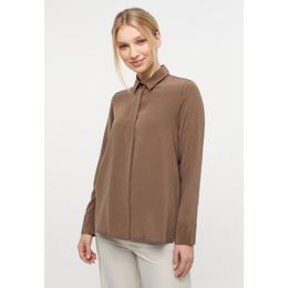 Eterna Damen Hemdbluse "LOOSE FIT"kakao, Gr. 46, 100% Seide, Blusen