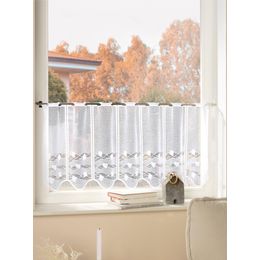 Scheibengardine, B:90cm H:58cm, wei&szlig;, Polyester, Gardinen