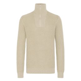 Blend Herren Troyer "Troyer BHDENO HALFZIPP"plaza taupe, Gr. L, Obermaterial: 50% Baumwolle CO. 50% Polyacryl PAN., Pullover