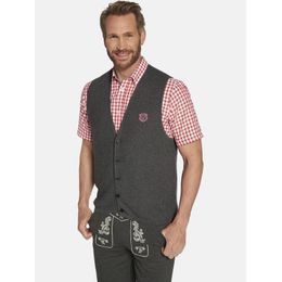 Jan Vanderstorm Herren Strickweste "Strickweste RUTMAR", grau, Gr. XL, Obermaterial: 100% Baumwolle CO., Westen